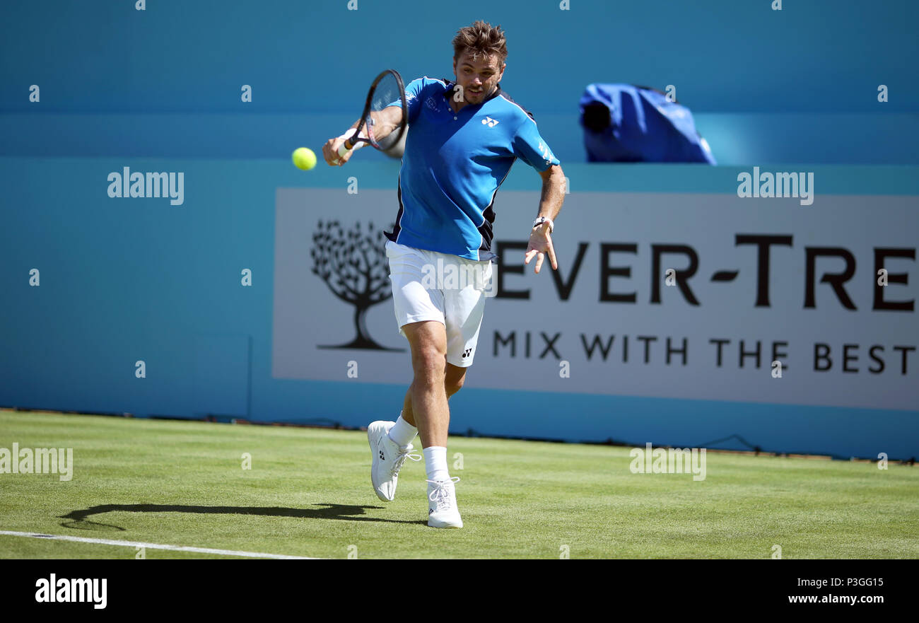 Switzerland's Stan Wawrinka during day one of the Fever-Tree ...