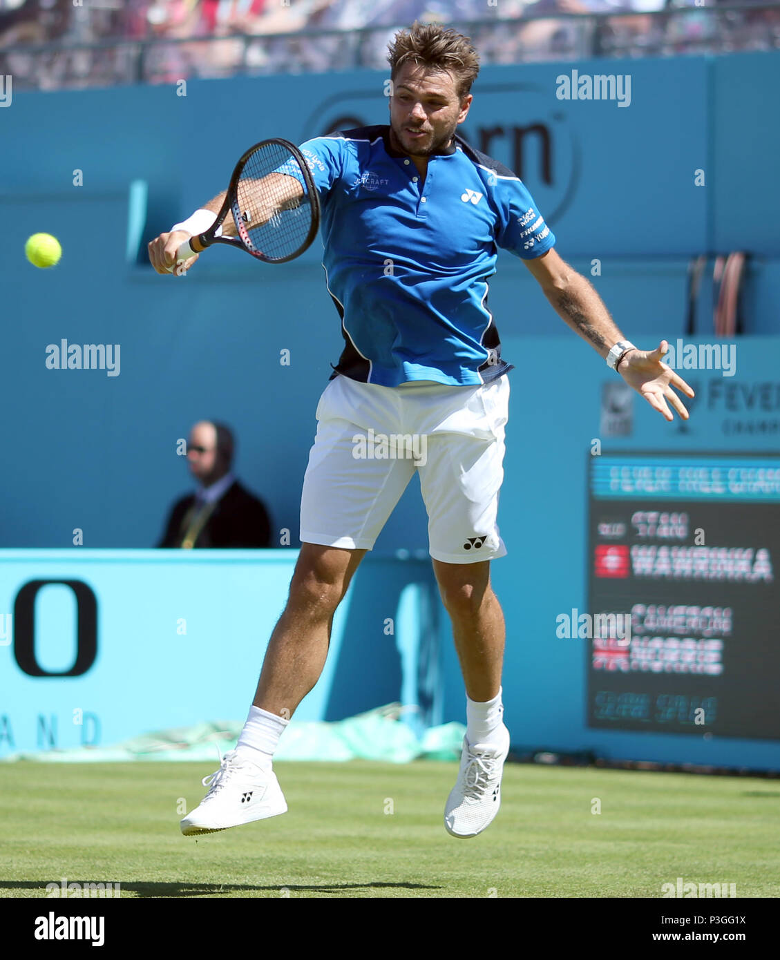 Switzerland's Stan Wawrinka during day one of the Fever-Tree ...