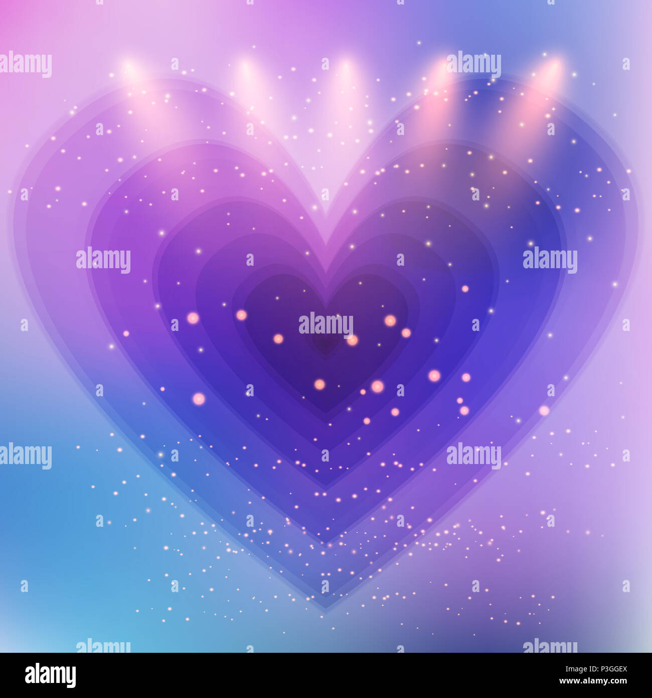 Valentine's Day background with heart design Stock Photo - Alamy