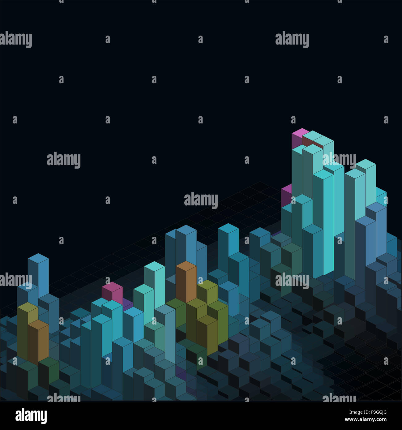 Isometric graph hi-res stock photography and images - Alamy