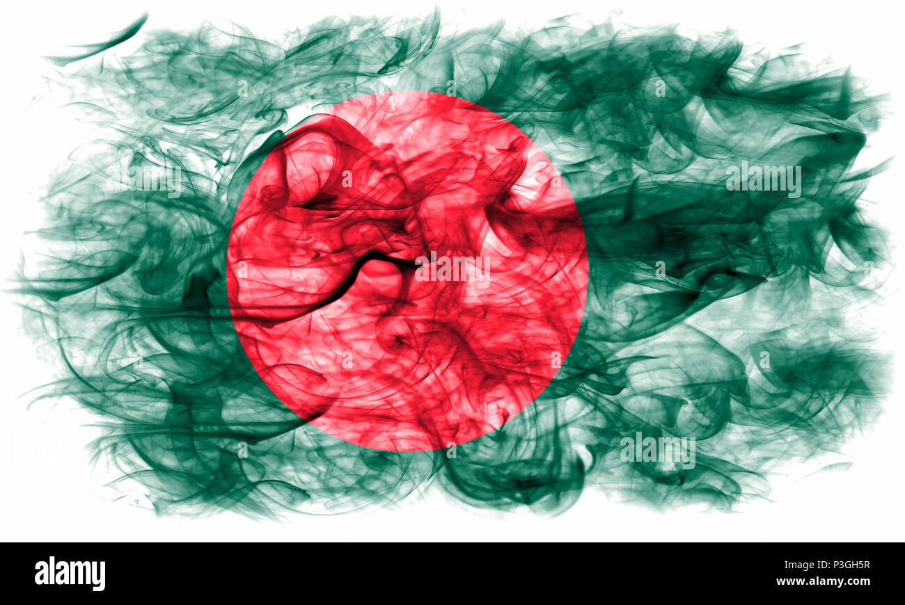 Bangladesh smoke flag Stock Photo - Alamy
