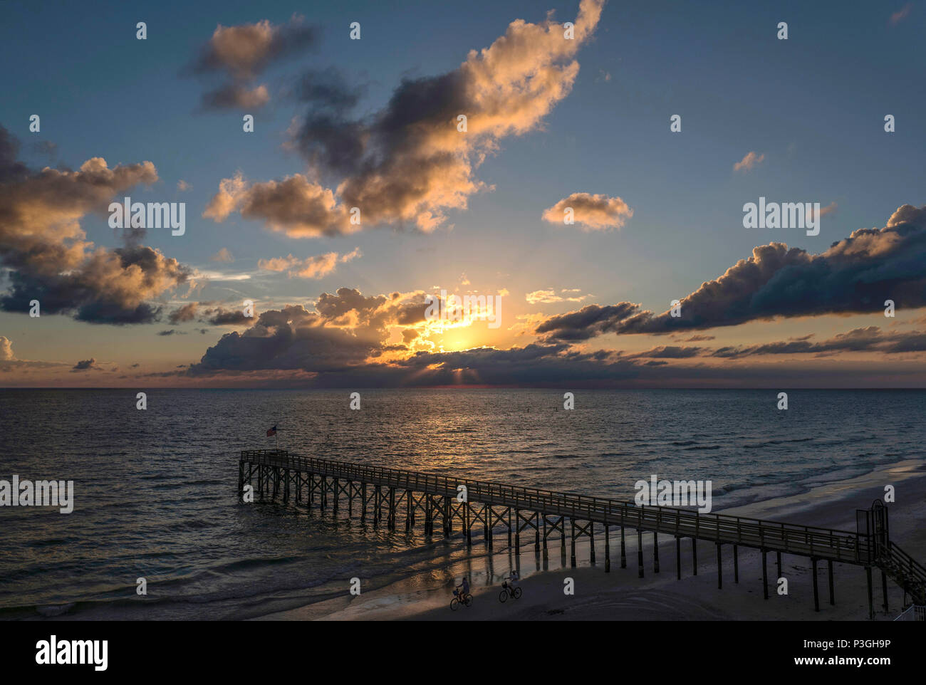 Redington Beach, Florida, USA, Tuesday, 03/10/2017, View, Sunset, Beach ...