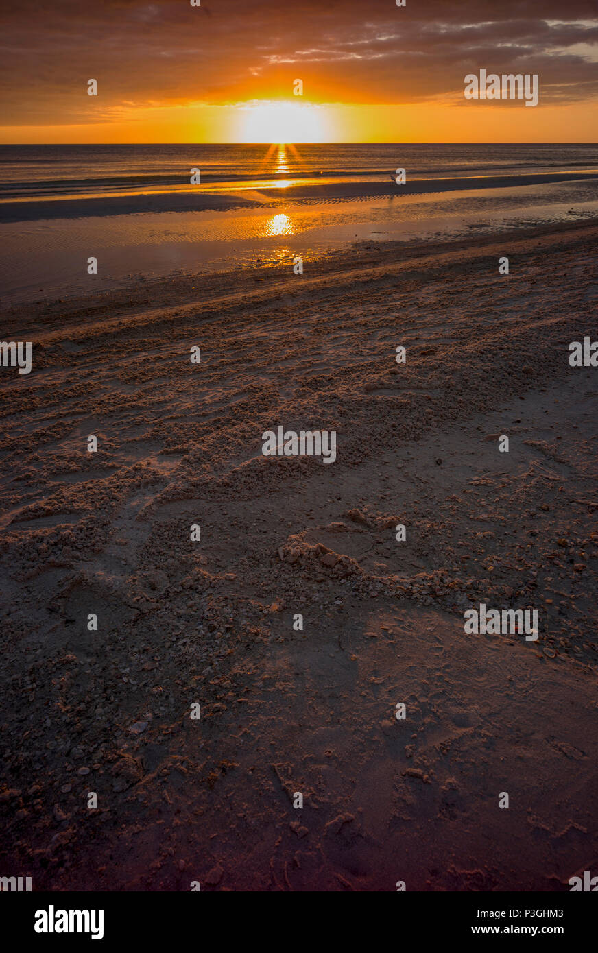 Redington Beach. Florida, USA, Thursday, 12/10/2017, View. Sunset ...
