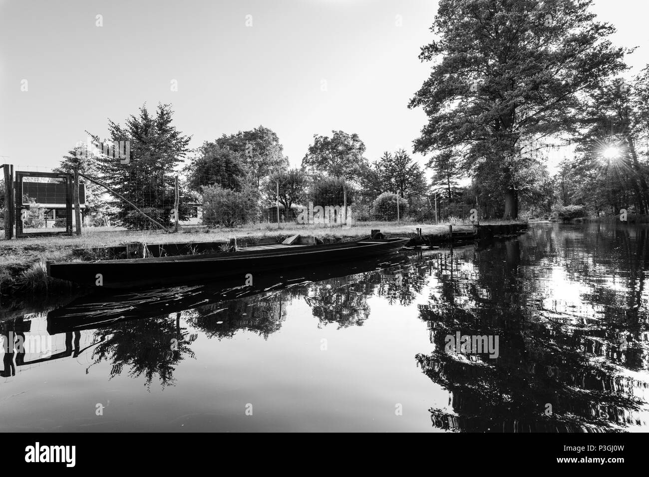 Unesco spreewald biosphere reserve Black and White Stock Photos ...