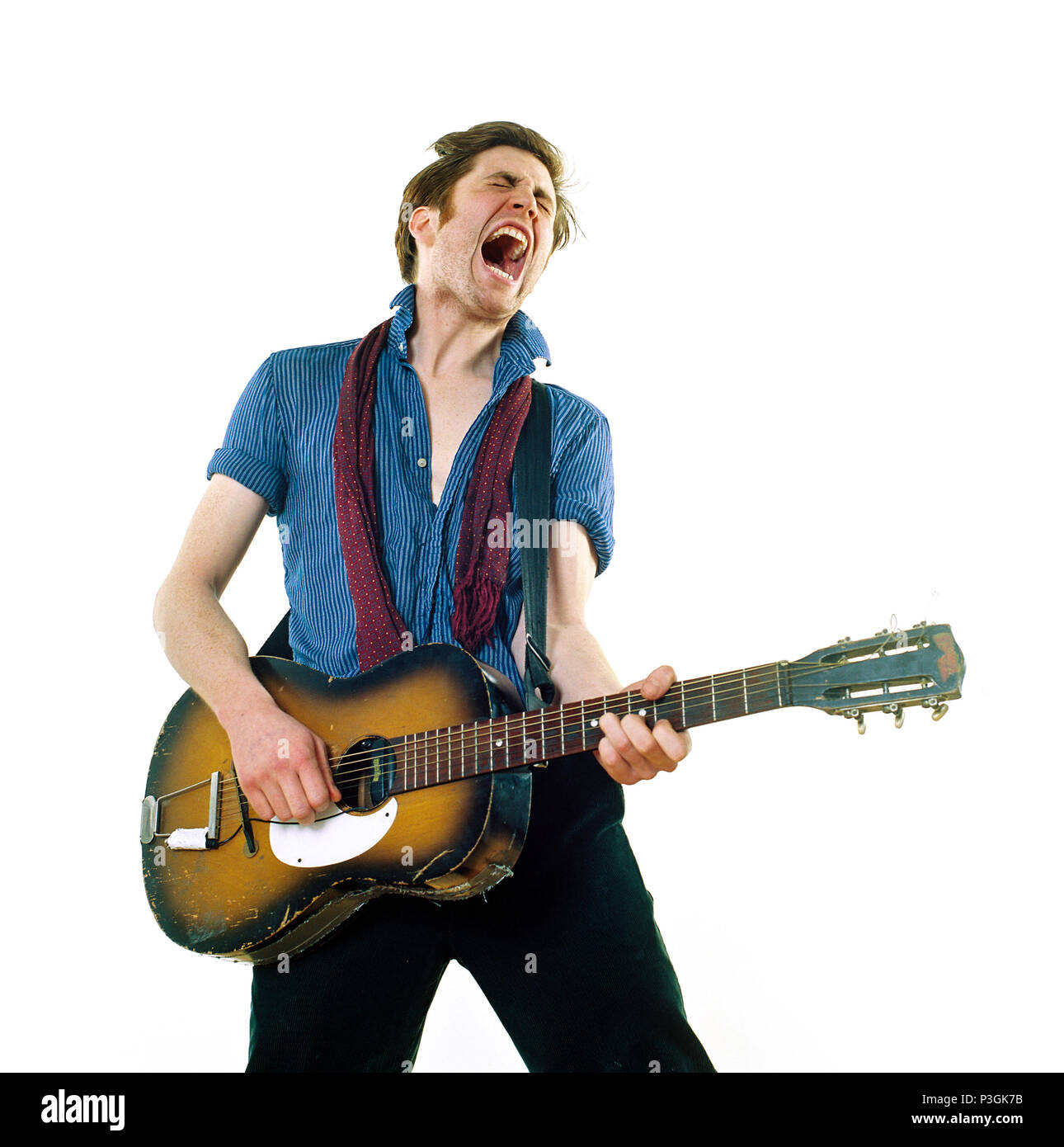 Charlie Waller lead singer of The Rumble Strips band, photographed ...