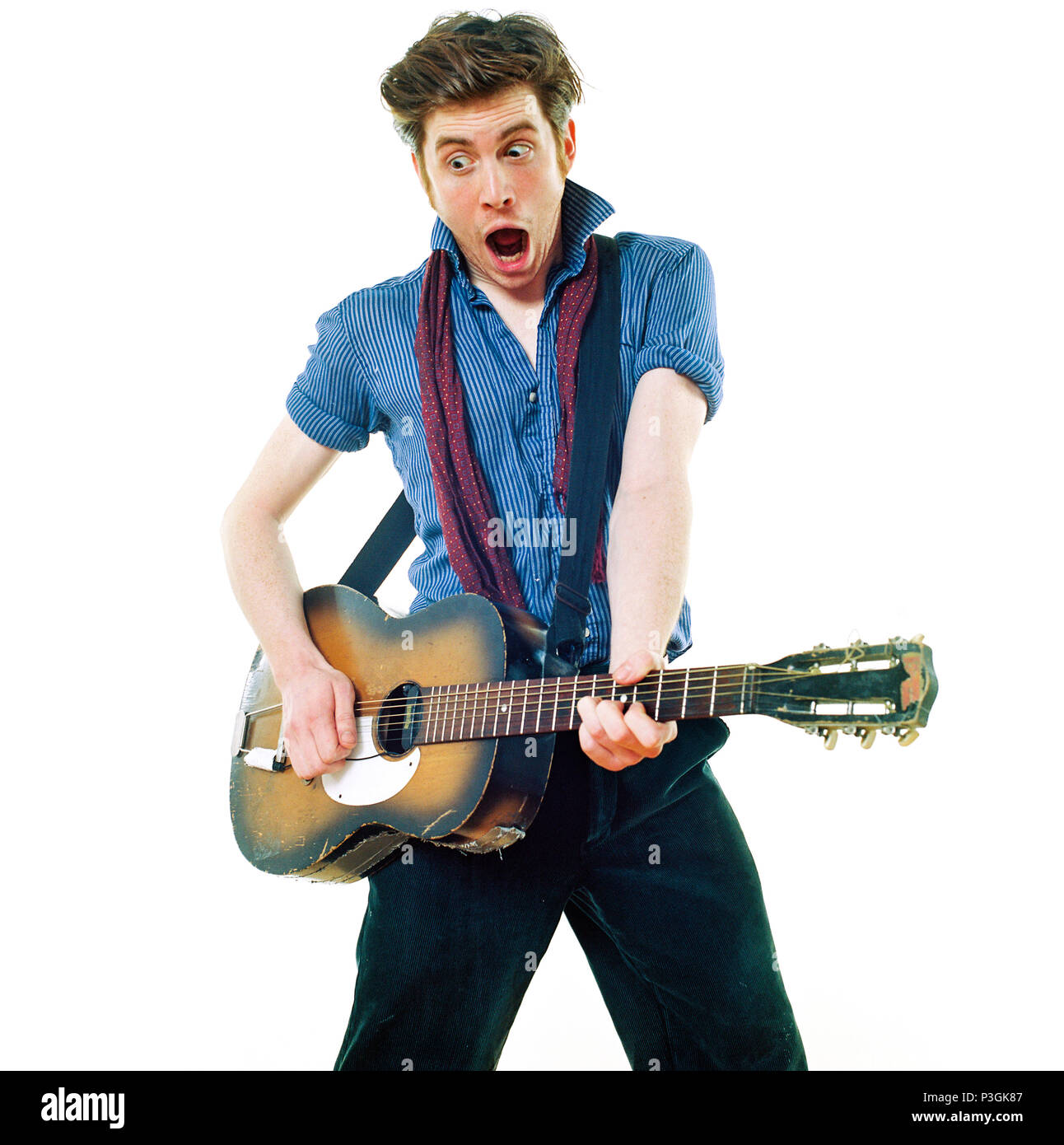 Charlie Waller lead singer of The Rumble Strips band, photographed ...