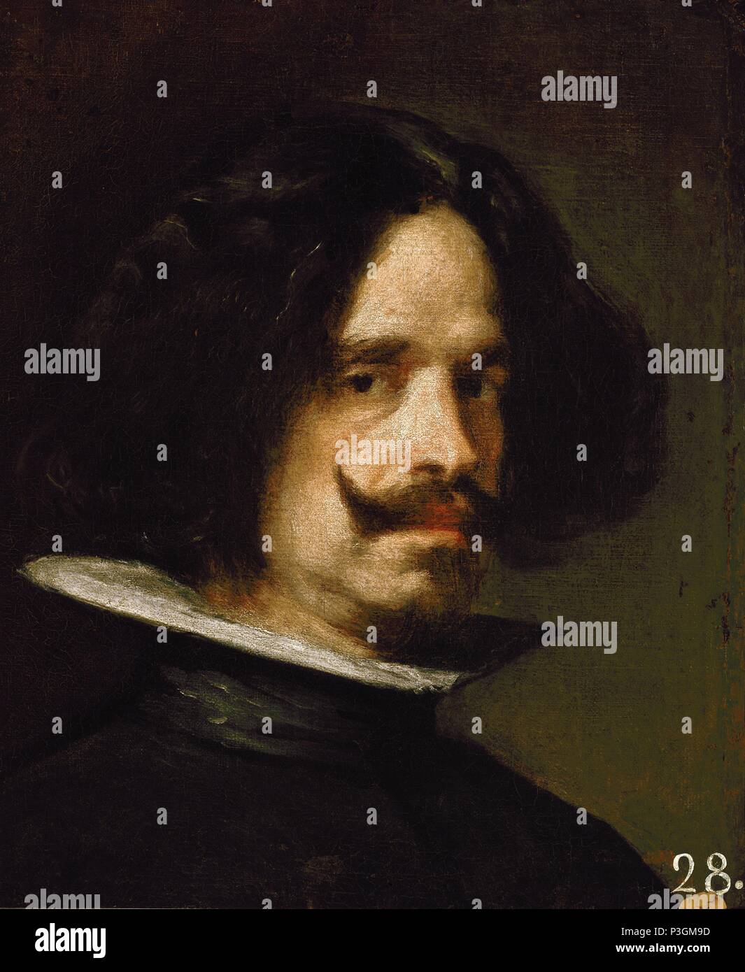 'Self-portrait', c. 1640, Oil on canvas, 46 x 38 cm. Author: Diego ...
