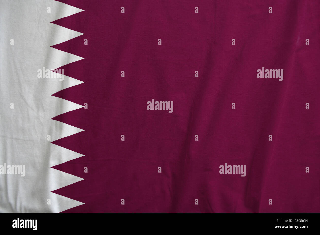 Fabric flag qatar hi-res stock photography and images - Alamy
