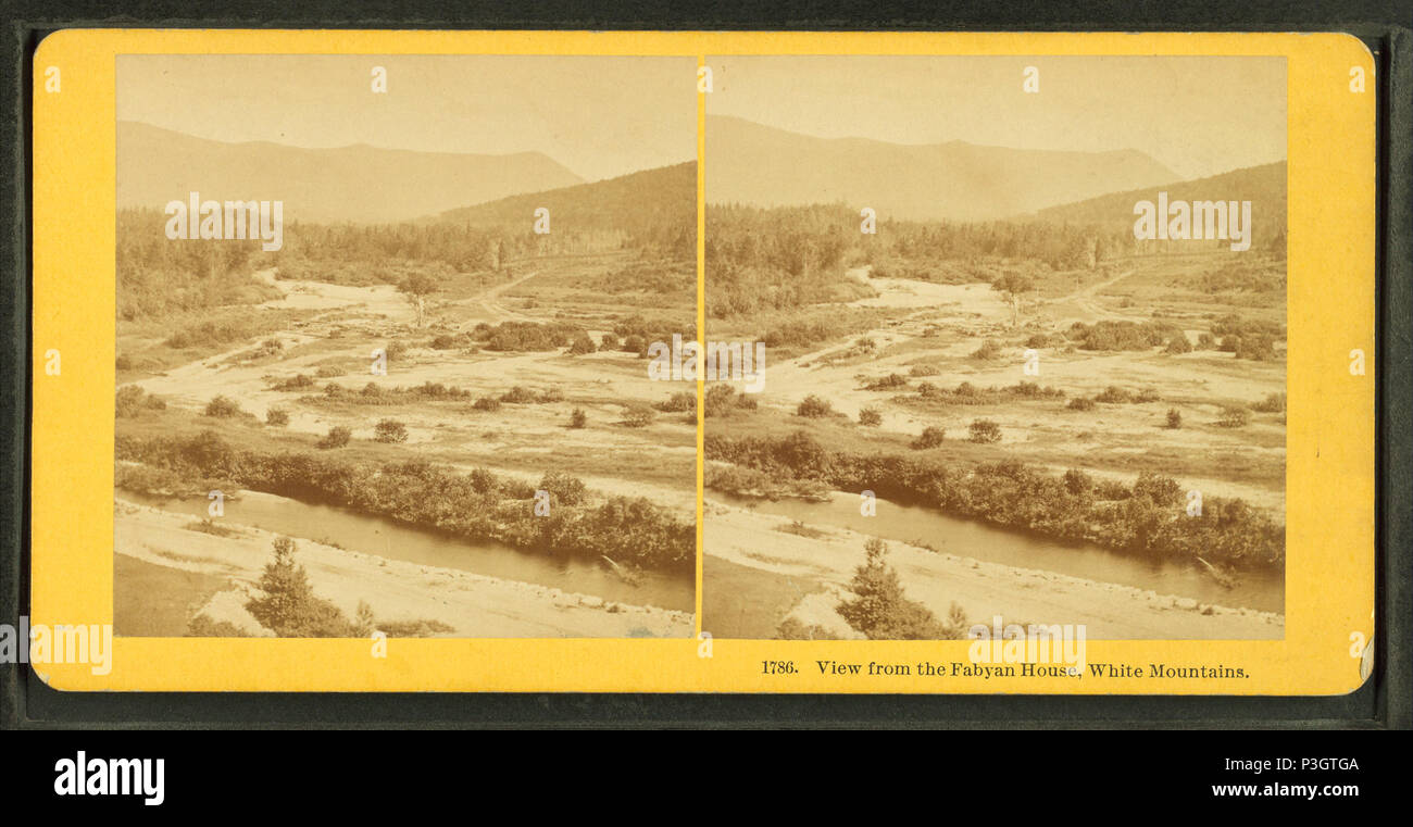 347 View from the Fabyan House, White Mountains, from Robert N. Dennis ...