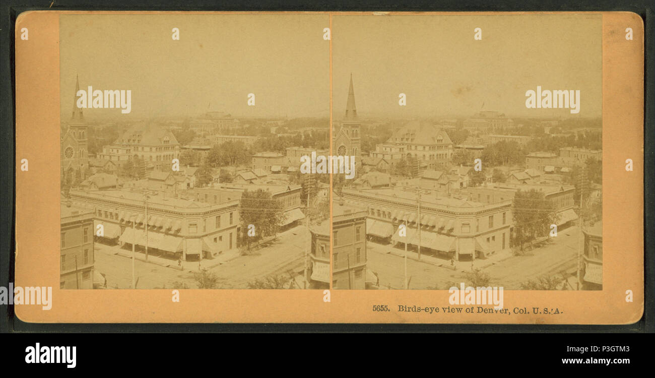 Denver colorado map hi-res stock photography and images - Alamy