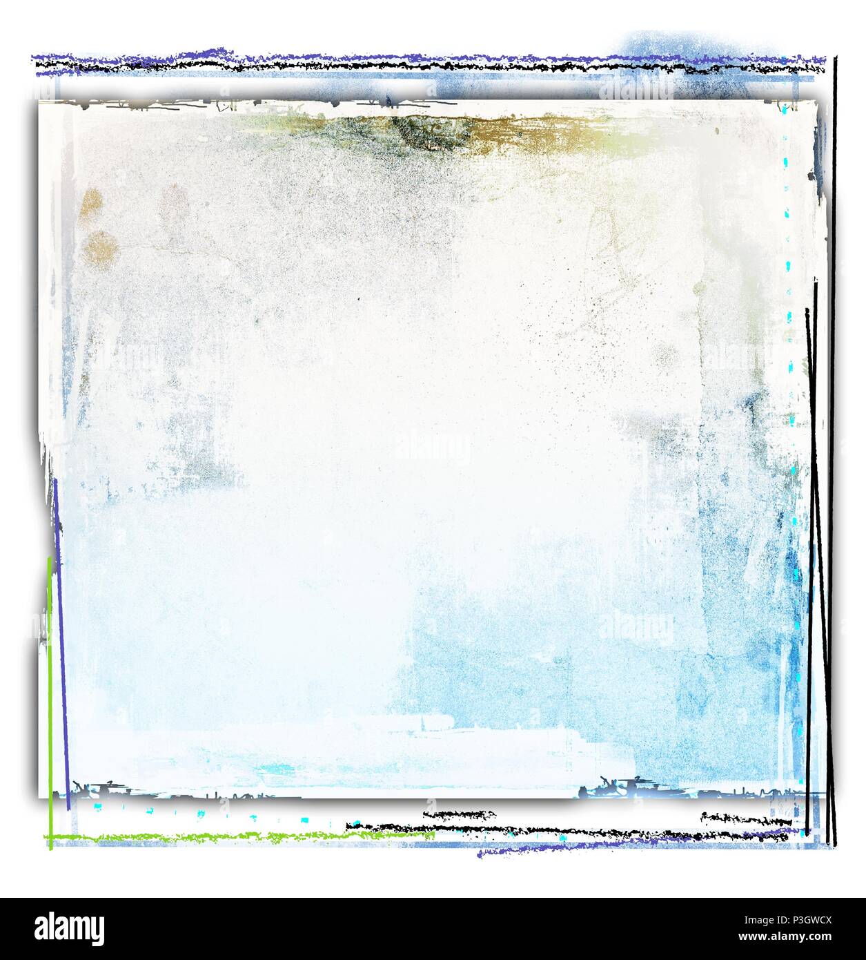 Grunge blue abstract frame background Stock Photo - Alamy