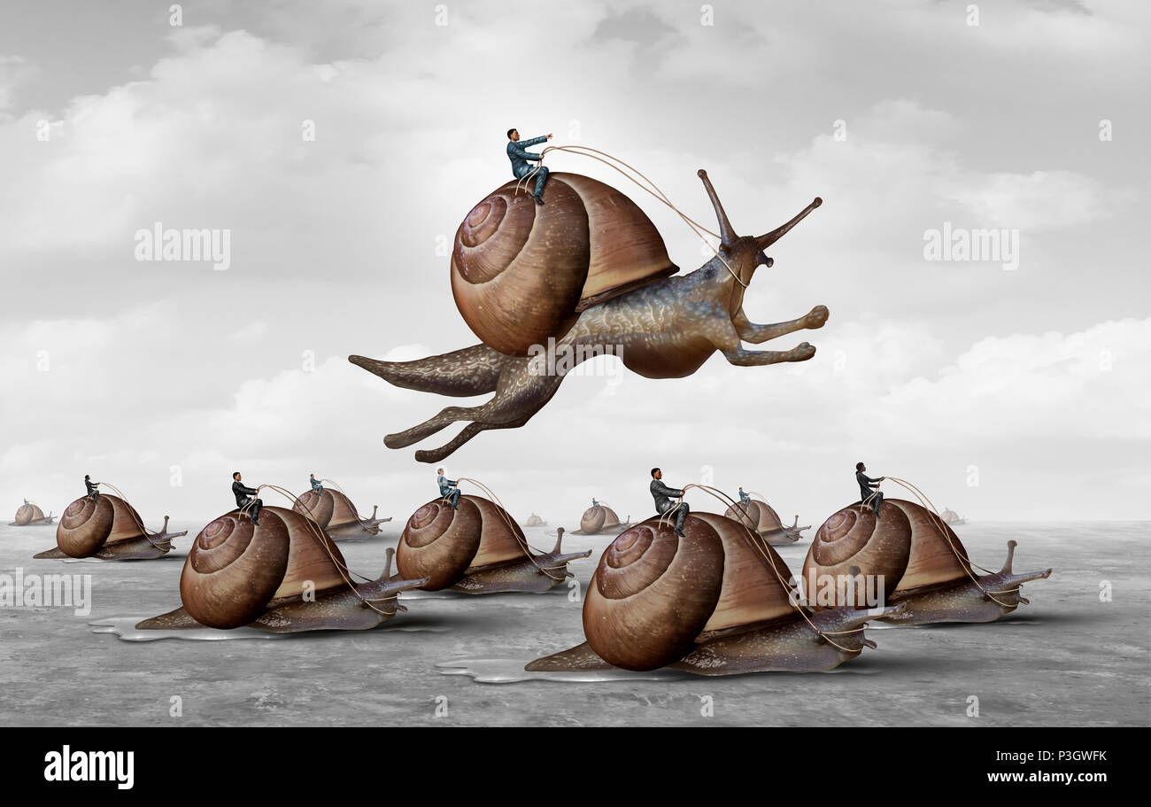 Leadership and management business concept as a leader winning a ...