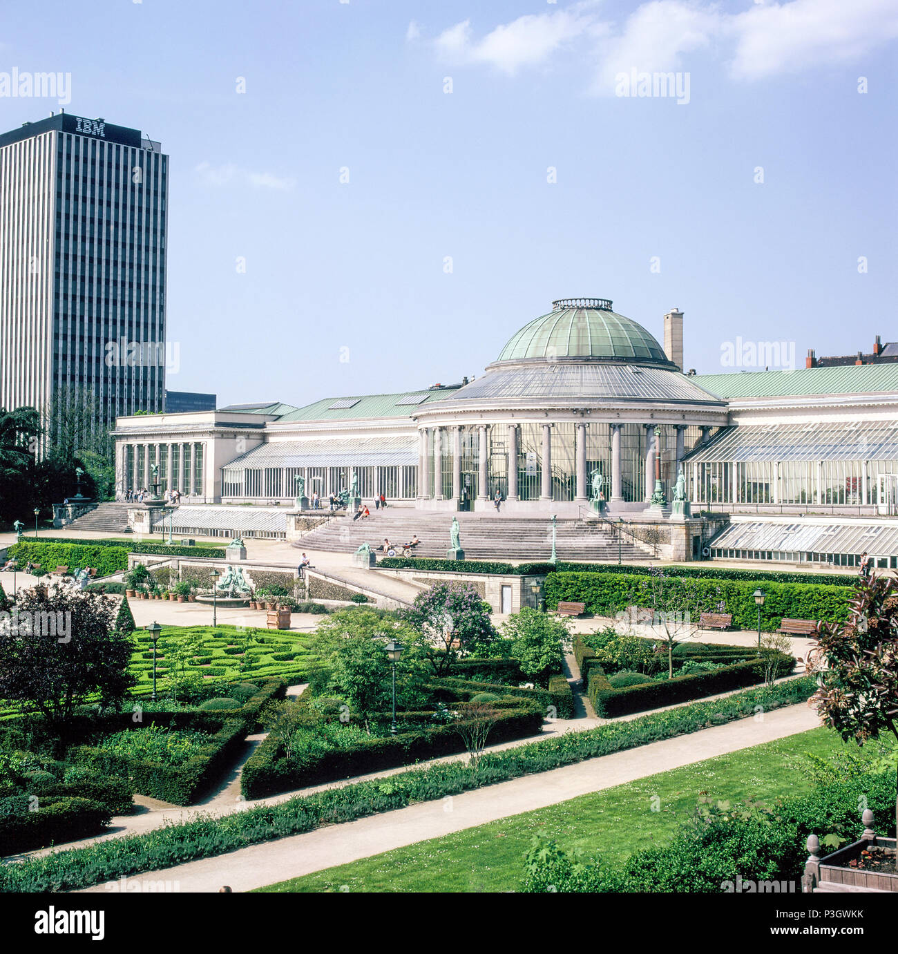 Le Botanique greenhouse, Botanical Gardens, Brussels, Belgium, Europe ...