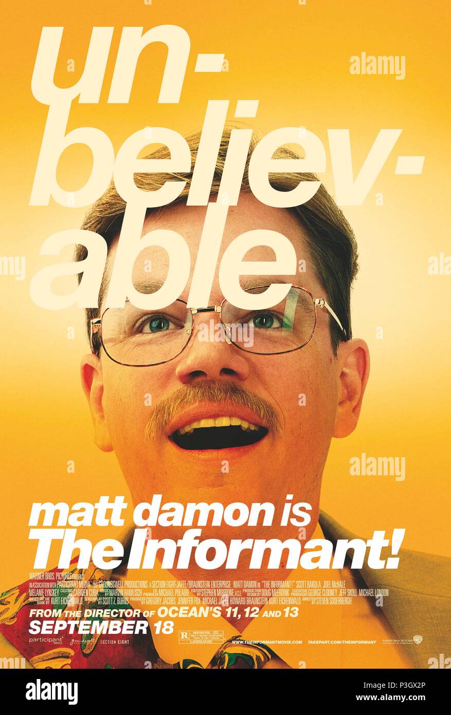 Original Film Title: THE INFORMANT!. English Title: THE INFORMANT ...