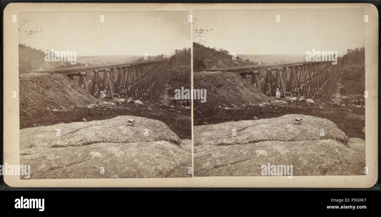 351 View looking south-east on the Trestle Bridge, at East Tarry Town ...