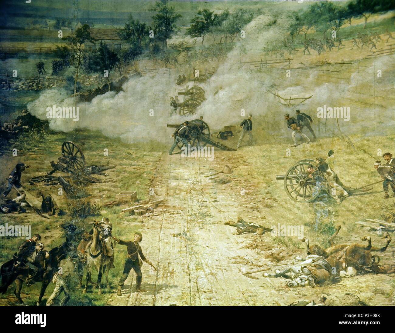 Gettysburg battle painting hi-res stock photography and images - Alamy