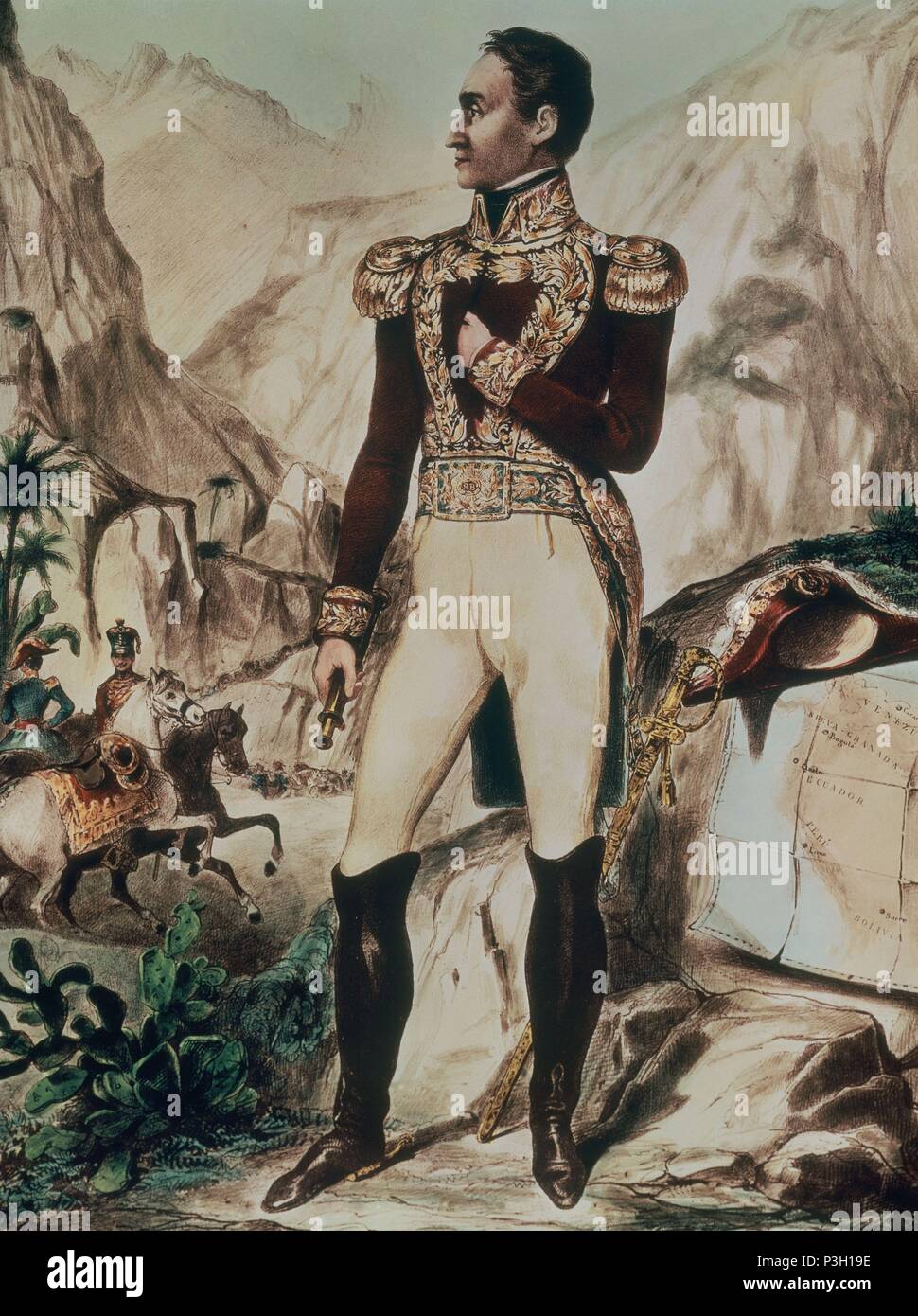 Simon bolivar painting hi-res stock photography and images - Alamy