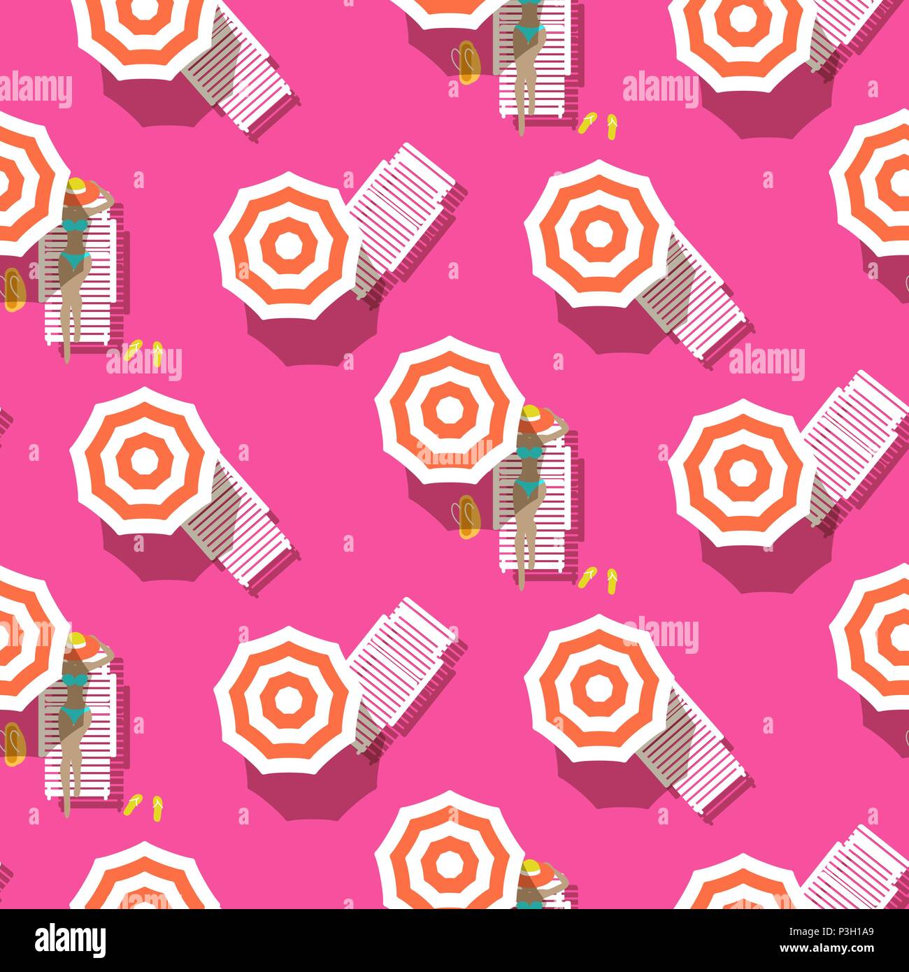 Top view beach background Stock Vector Images - Alamy