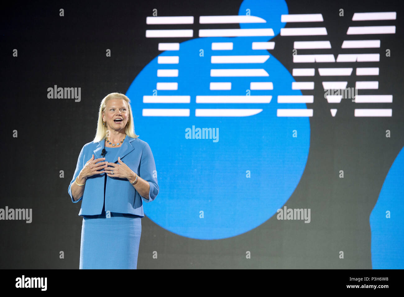 Hanover, Deutschland. 11th June, 2018. Ginni ROMETTY, CEO and President ...