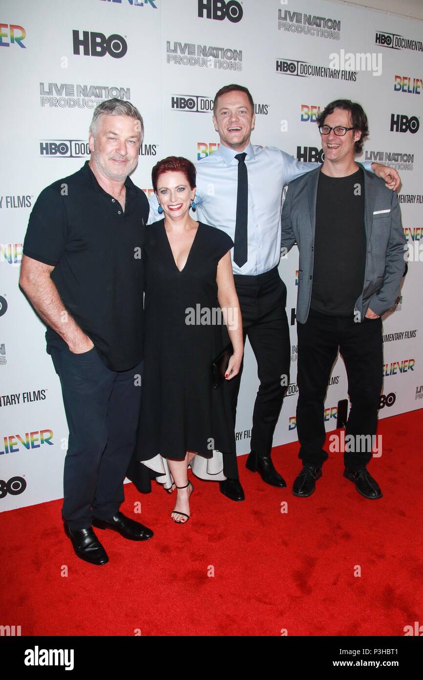 New York, NY, USA. 18th June, 2018. Alec Baldwin, Sheena M. Joyce, Dan Reynolds and Don Argott ...