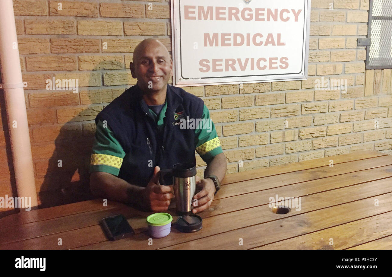 15 May 2018, South Africa, Cape Town: South African paramedic Quinton ...