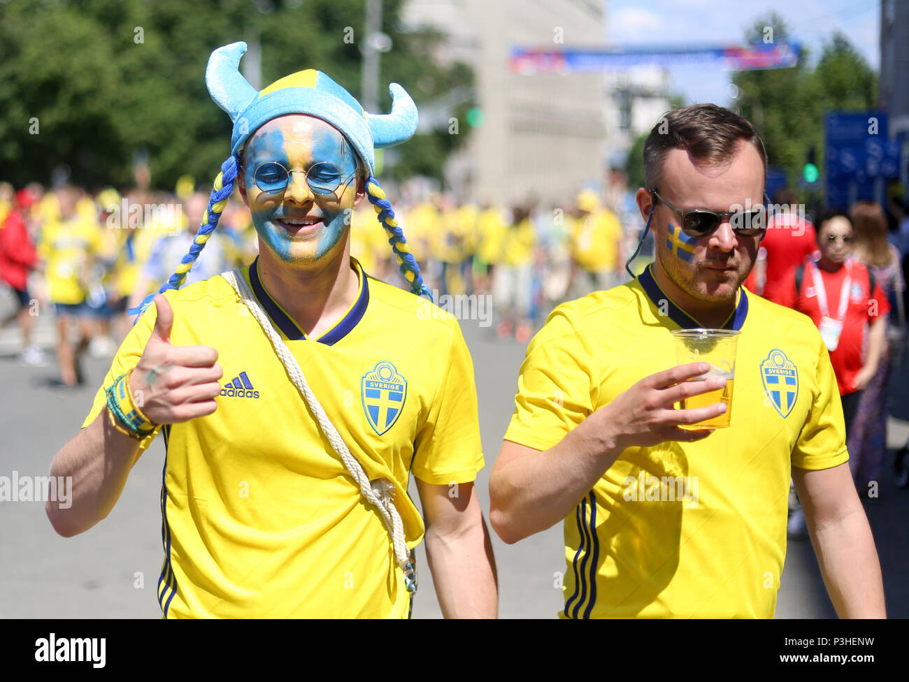 Swedish football supporters hi-res stock photography and images - Alamy