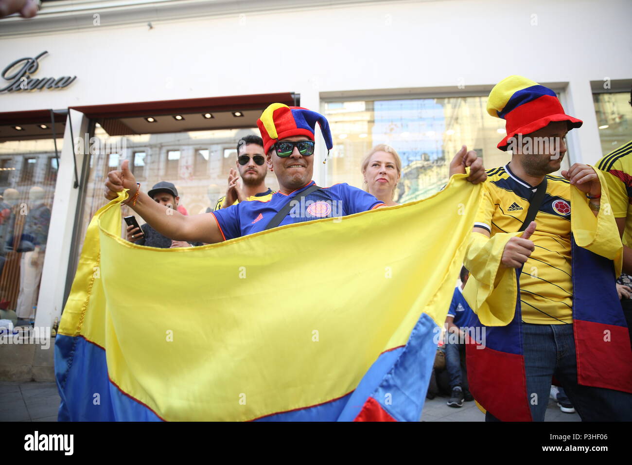 Moscow, Russian. 18th June, 2018. 18.06.2018. Moscow, Russian: Fans of ...