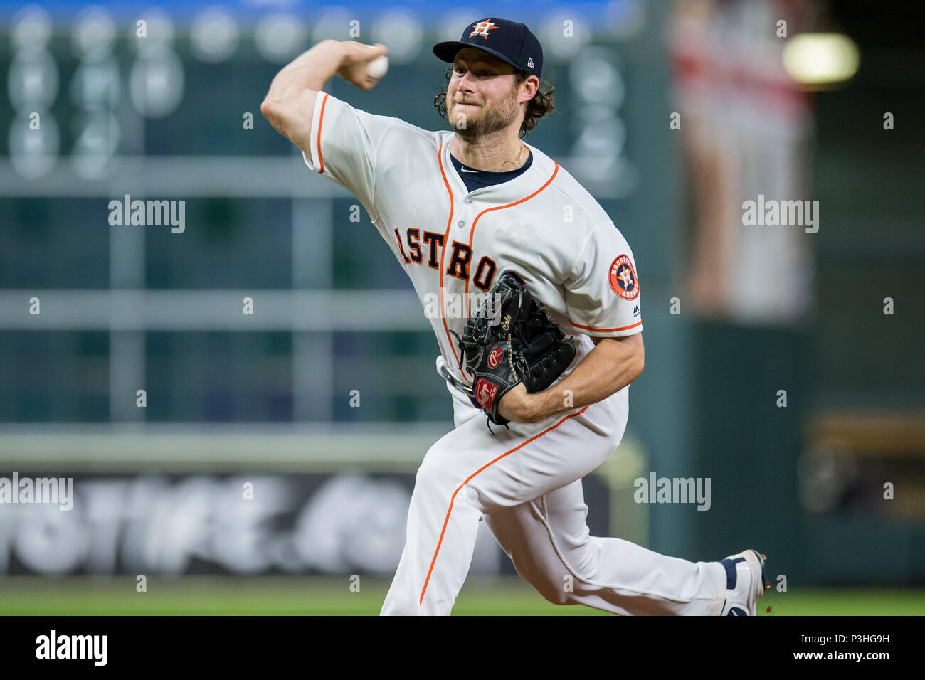 Houston, TX, USA. 18th June, 2018. Houston Astros starting pitcher ...