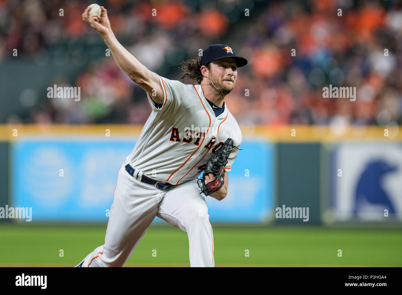 Houston, TX, USA. 18th June, 2018. Houston Astros starting pitcher ...