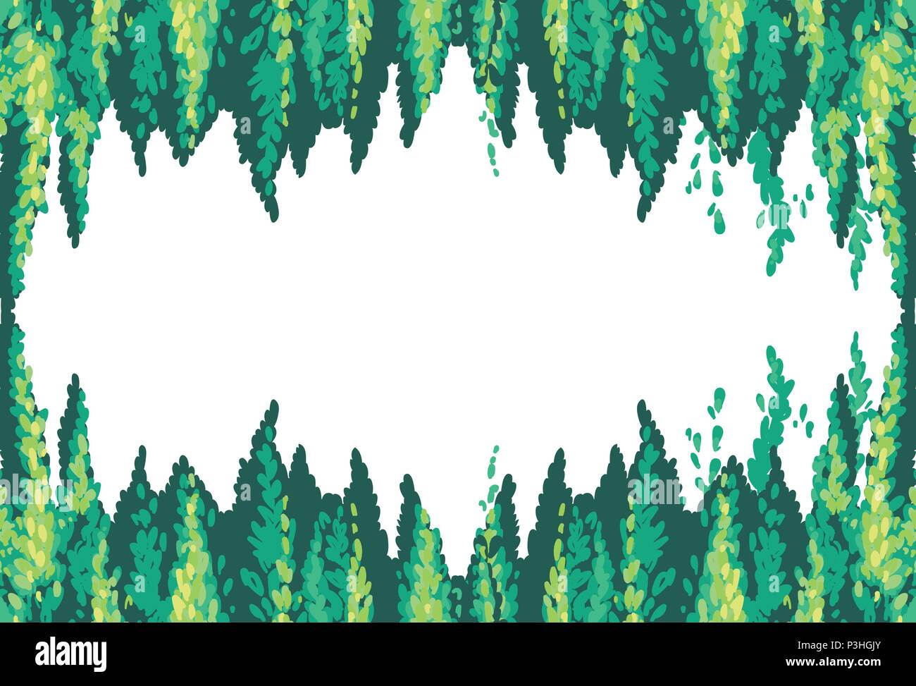 A Blank Pine Tree Frame illustration Stock Vector Image & Art - Alamy