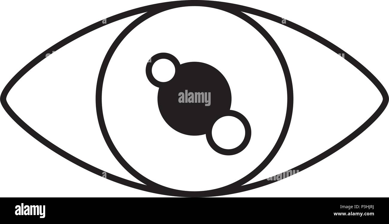 line eye human vision flat design Stock Vector Image & Art - Alamy