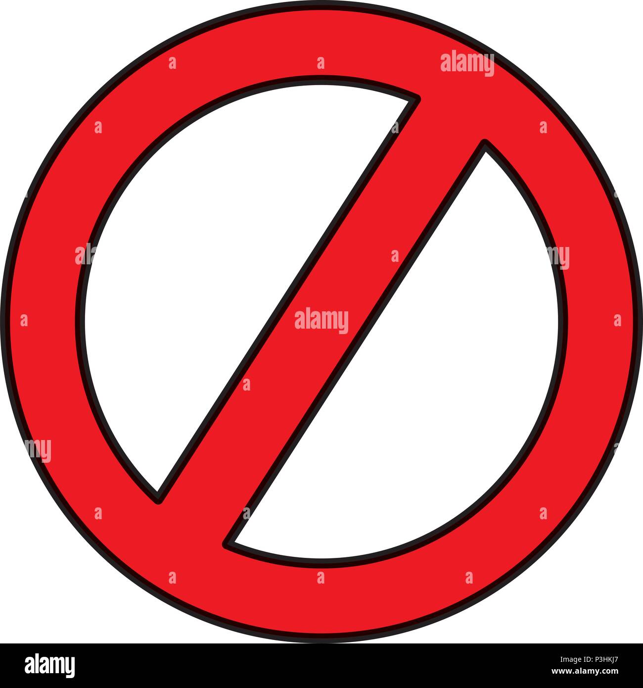 color circle forbidden warning alert sign Stock Vector Image & Art - Alamy