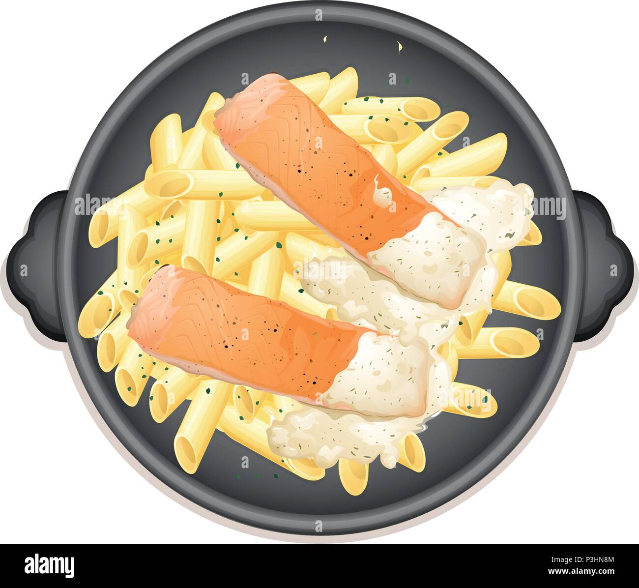 Steak cream sauce in Stock Vector Images - Alamy