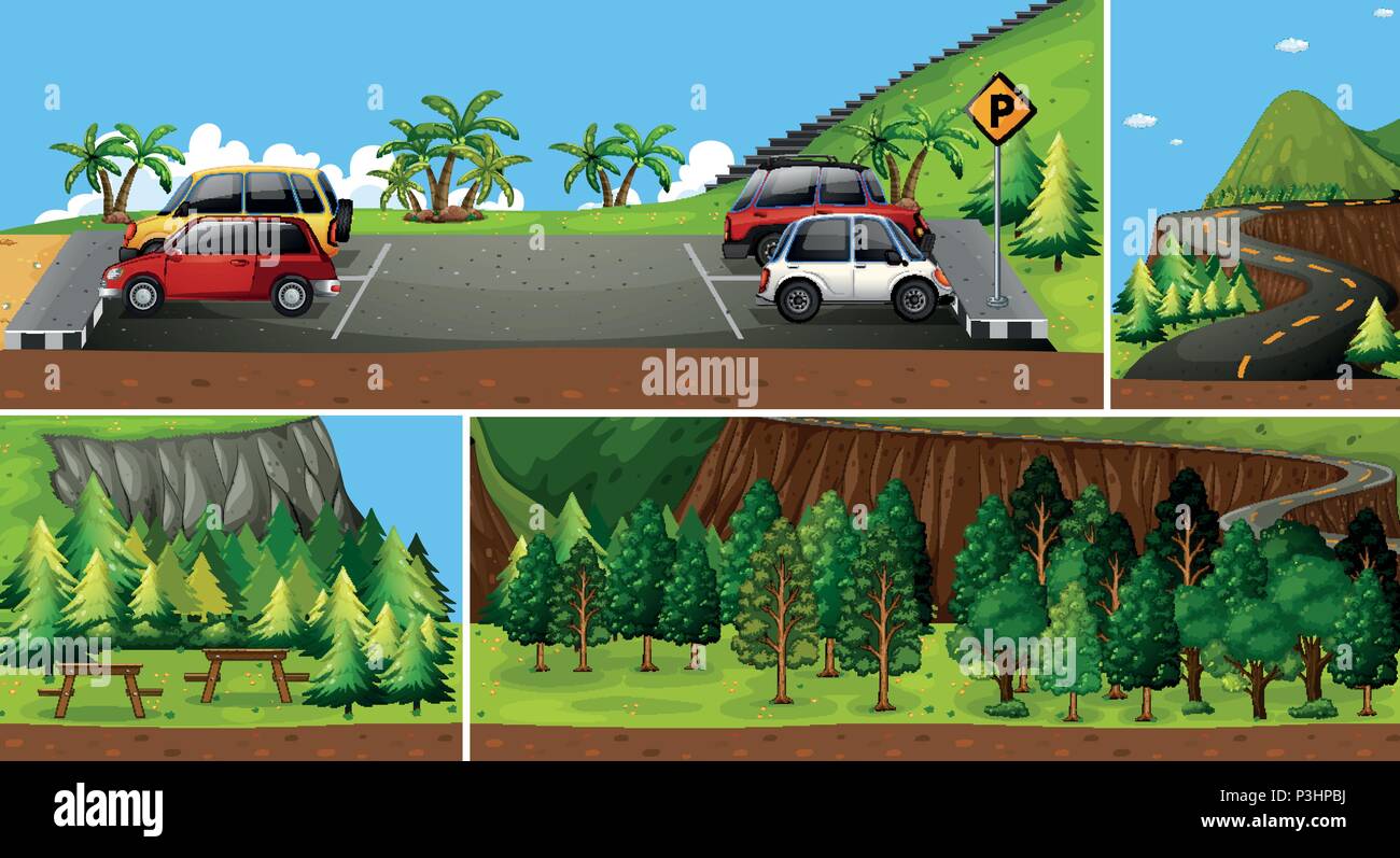 Parking icon set in Stock Vector Images - Alamy