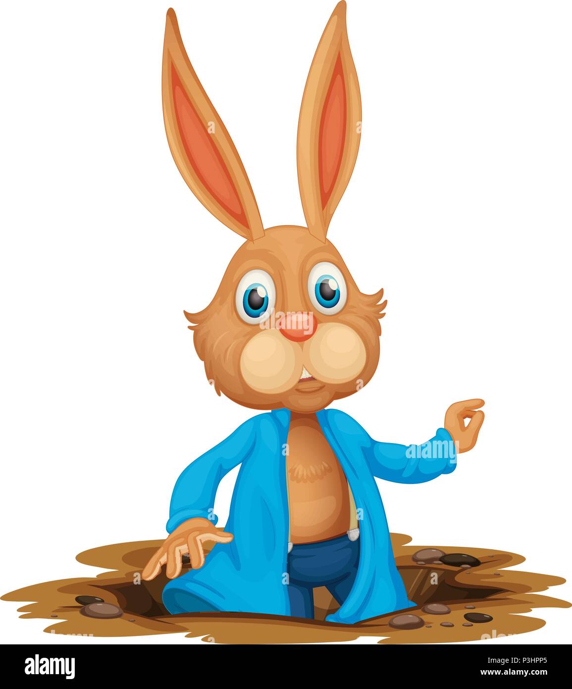 Rabbit hole drawing Stock Vector Images - Alamy