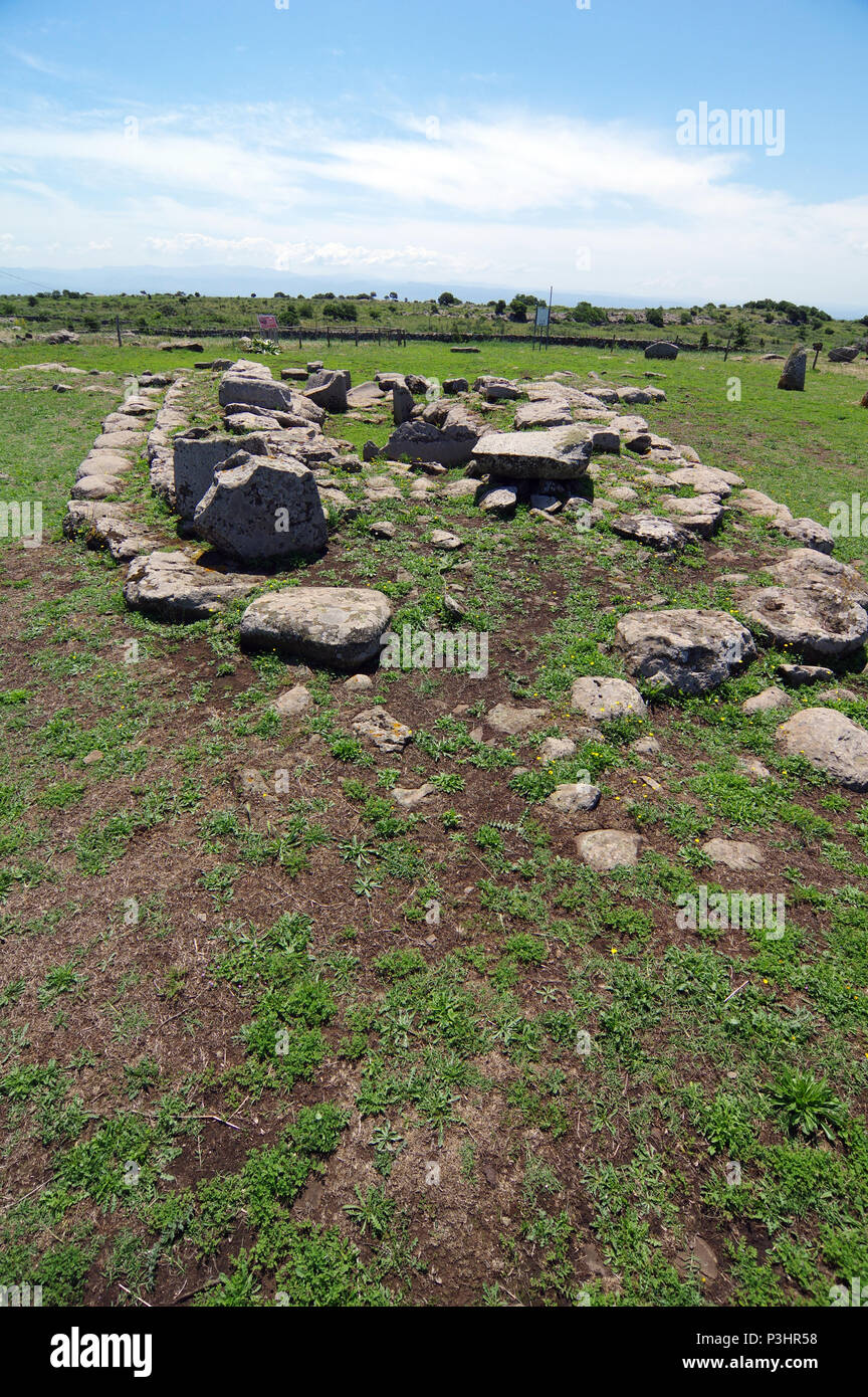Macomer, Sardinia. Tamuli archeological area Stock Photo - Alamy
