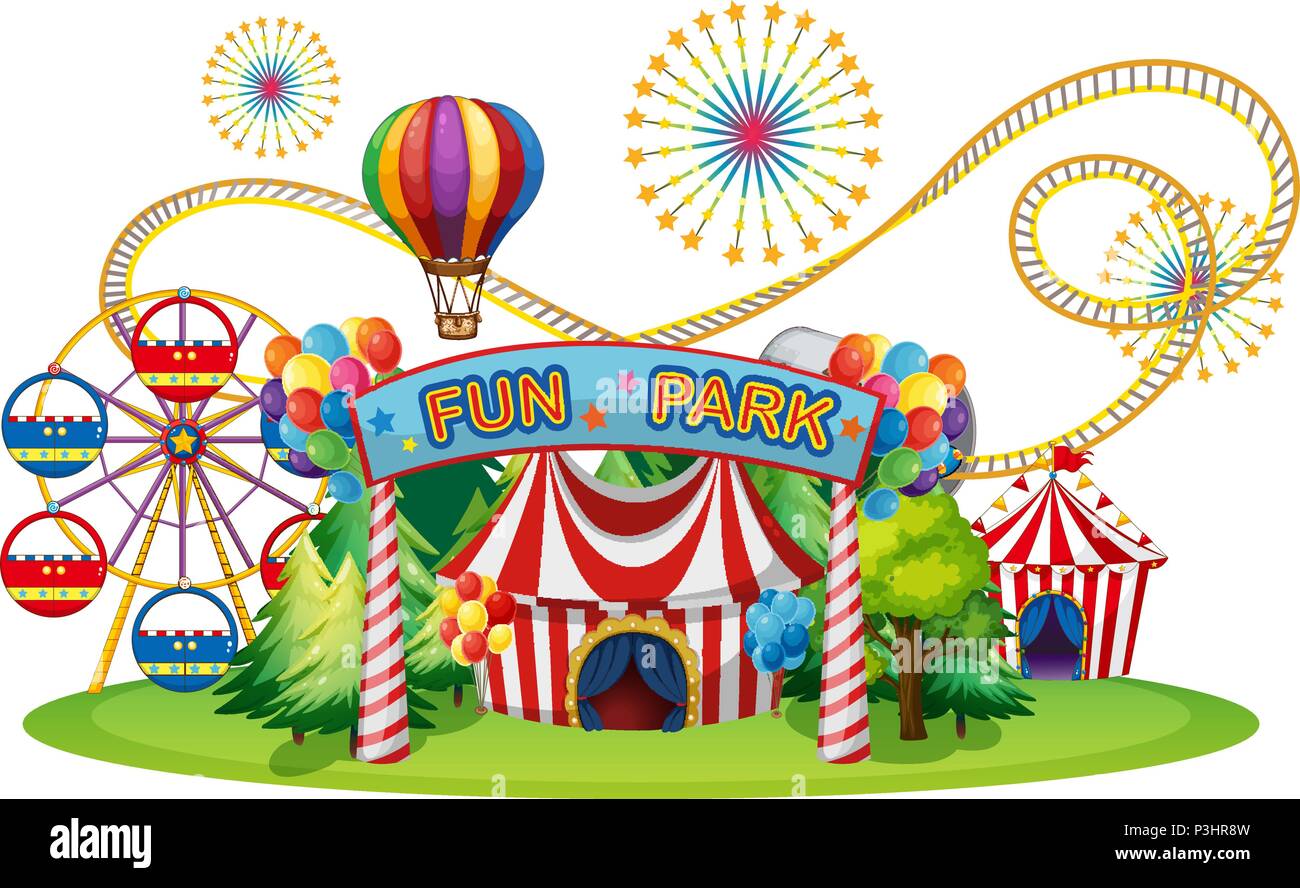 A Circus and Fun Fair illustration Stock Vector Image & Art - Alamy
