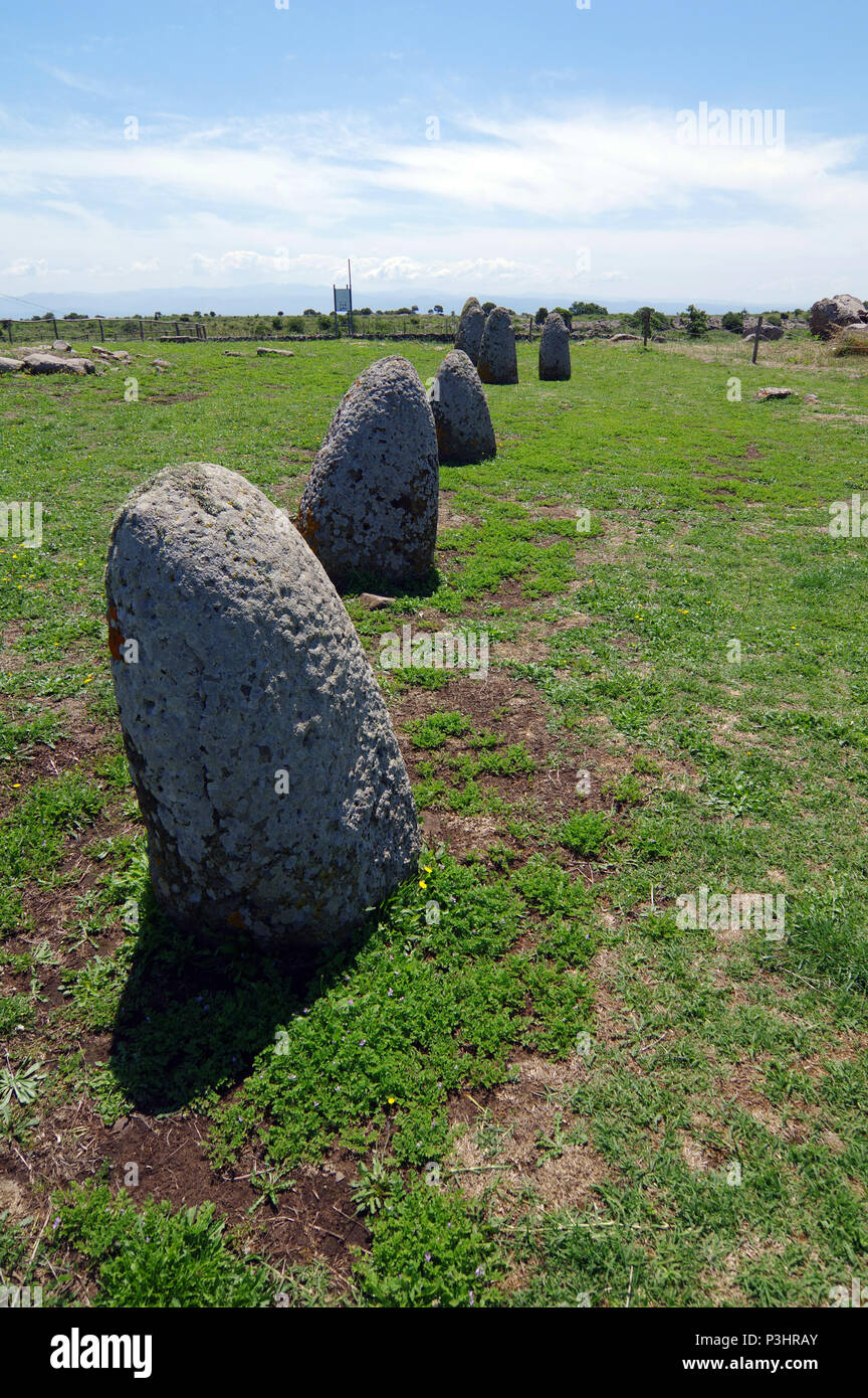 Macomer, Sardinia. Tamuli archeological area Stock Photo - Alamy