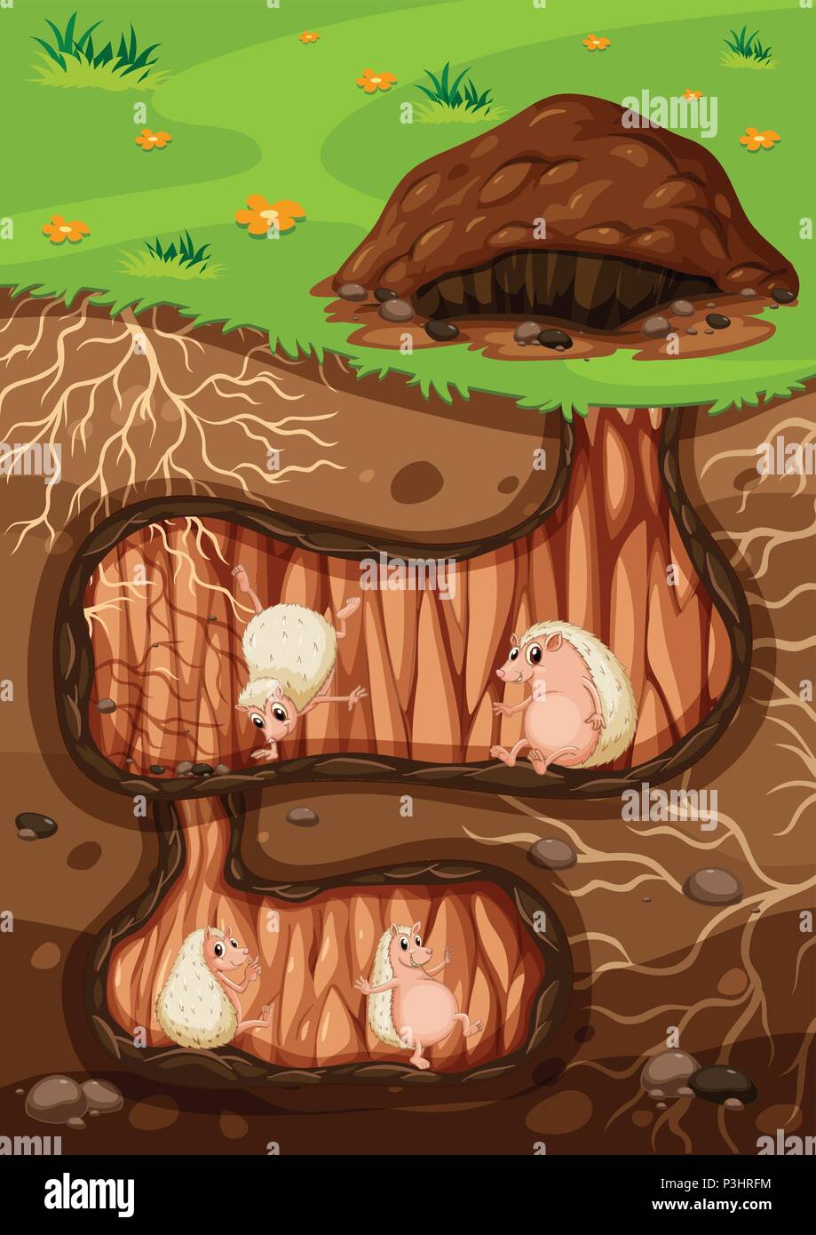 Underground child Stock Vector Images - Alamy