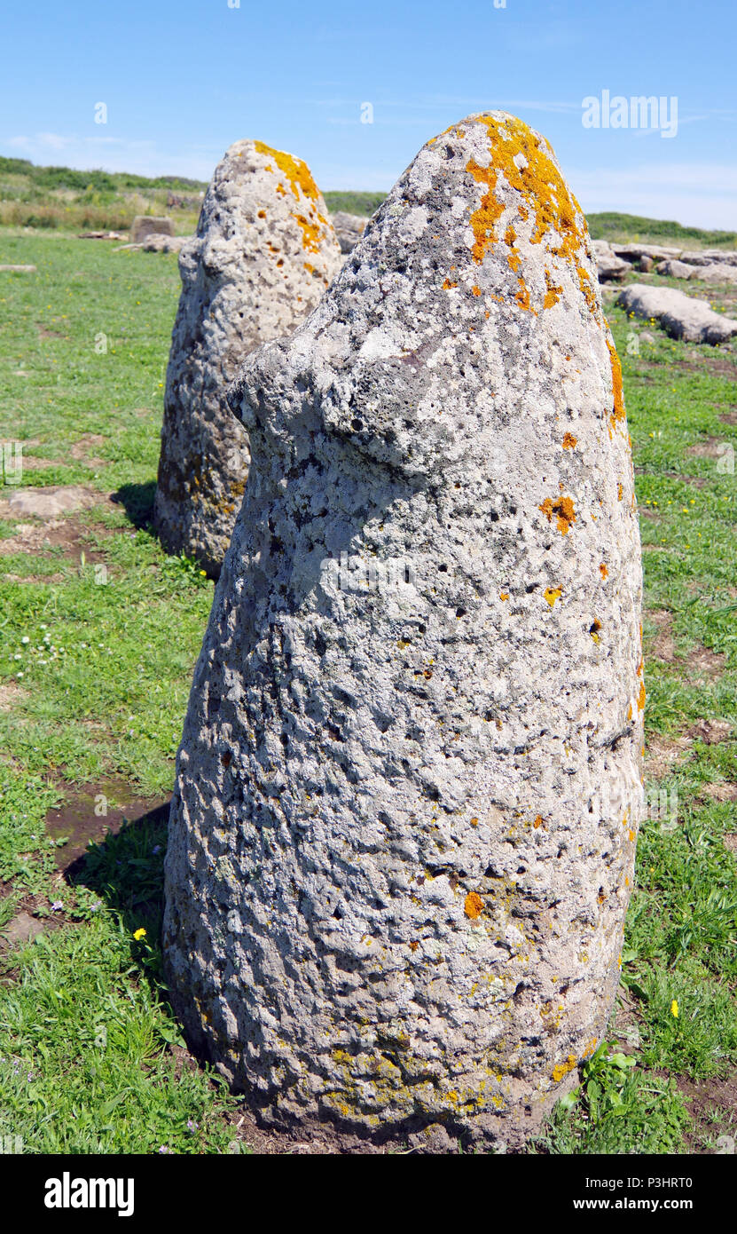 Macomer, Sardinia. Tamuli archeological area Stock Photo - Alamy