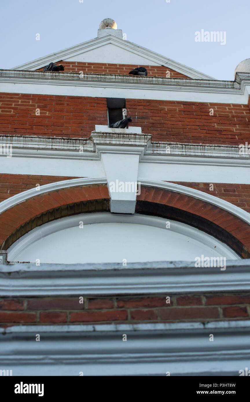 The library gallery with its interesting building facade just off stoke ...
