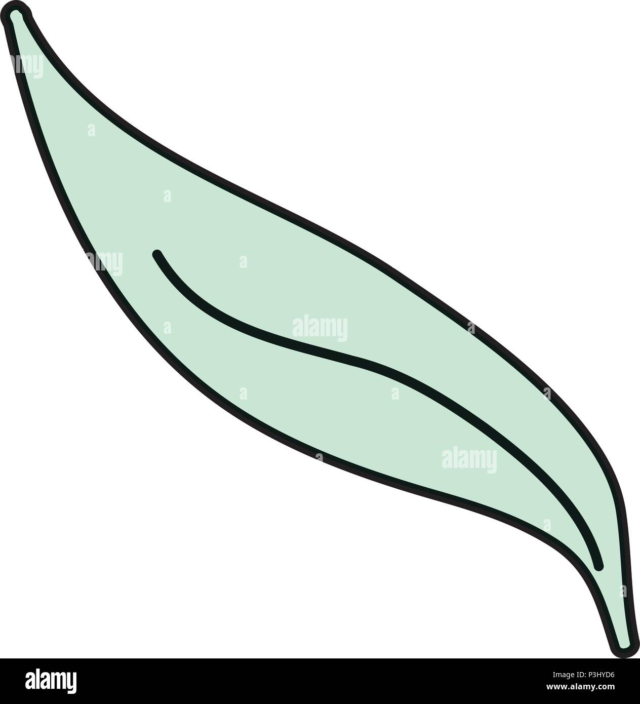 color tropical botany leaf cute style Stock Vector Image & Art - Alamy