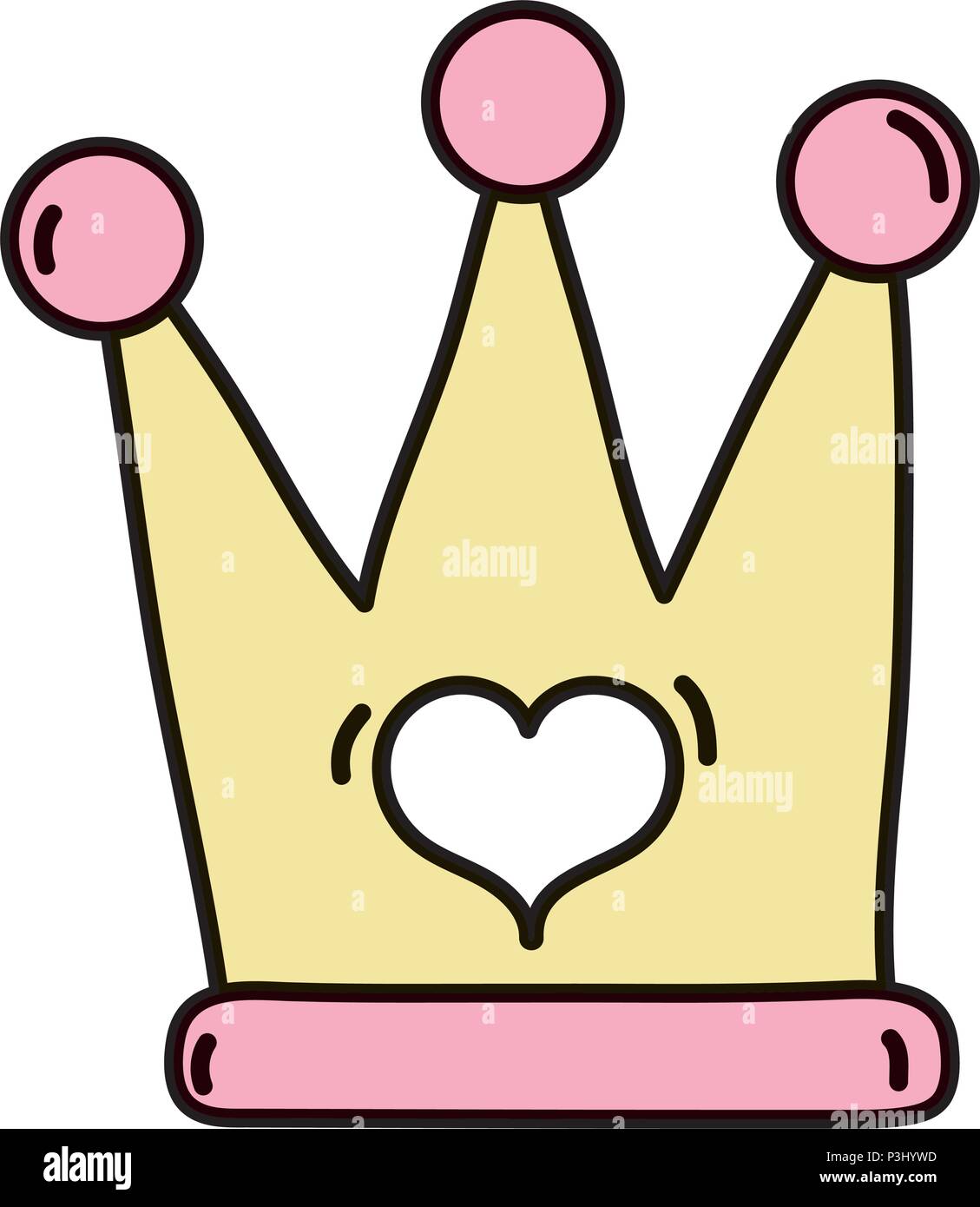 color luxury crown object accessory design Stock Vector Image & Art - Alamy