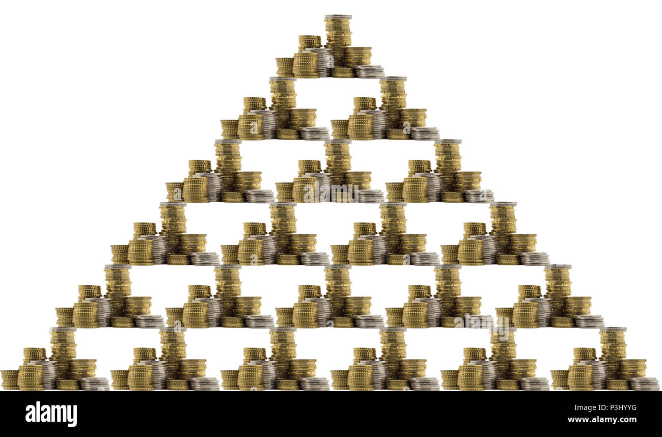 Coins in the shape of euro symbol hi-res stock photography and images ...