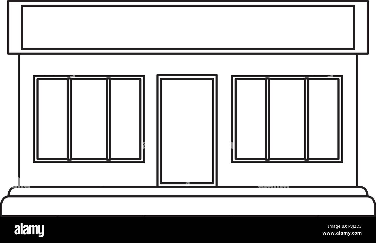 shop icon over white background, vector illustration Stock Vector Image ...