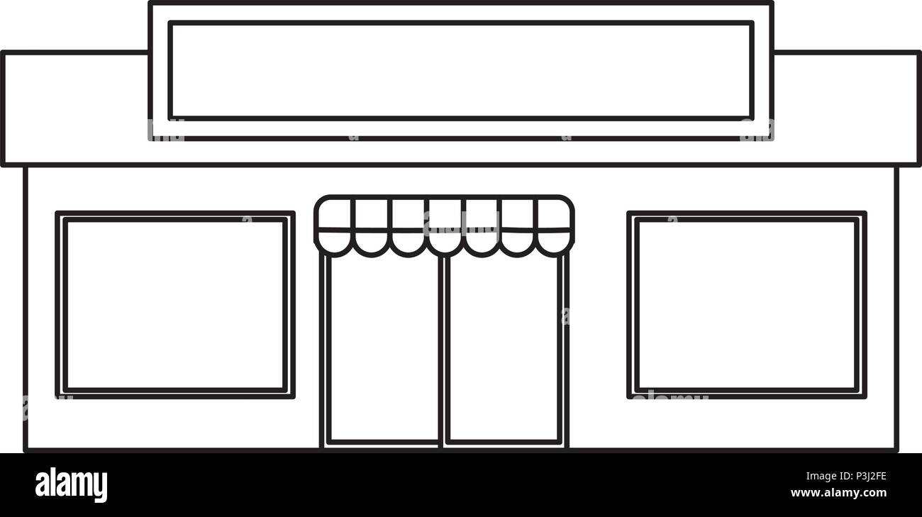 shop icon over white background, vector illustration Stock Vector Image ...