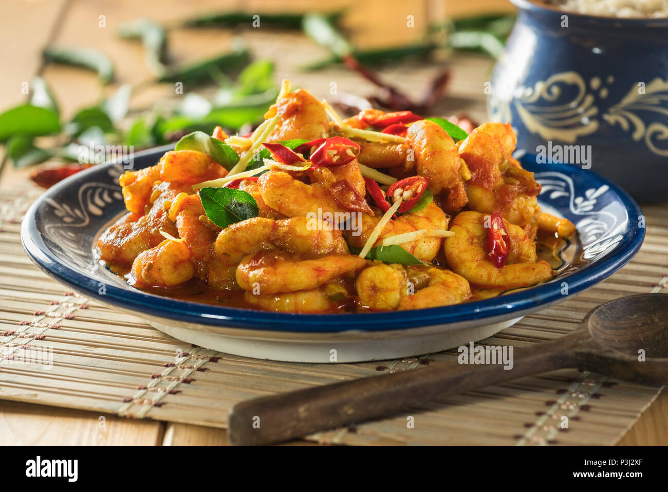 Goan prawn chilli fry. Goa Food Stock Photo - Alamy