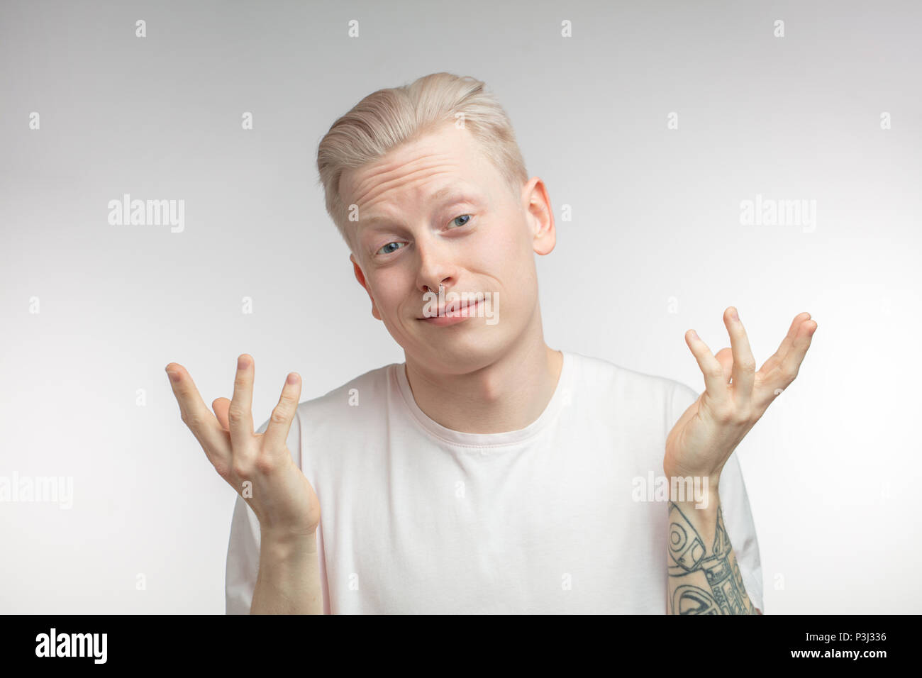 portrait of surprised man Stock Photo - Alamy