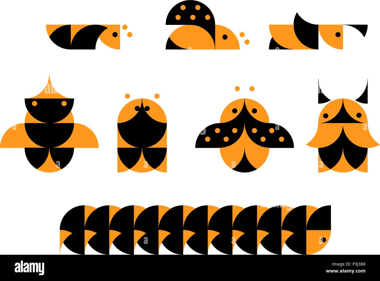 Kids with insects Stock Vector Images - Alamy