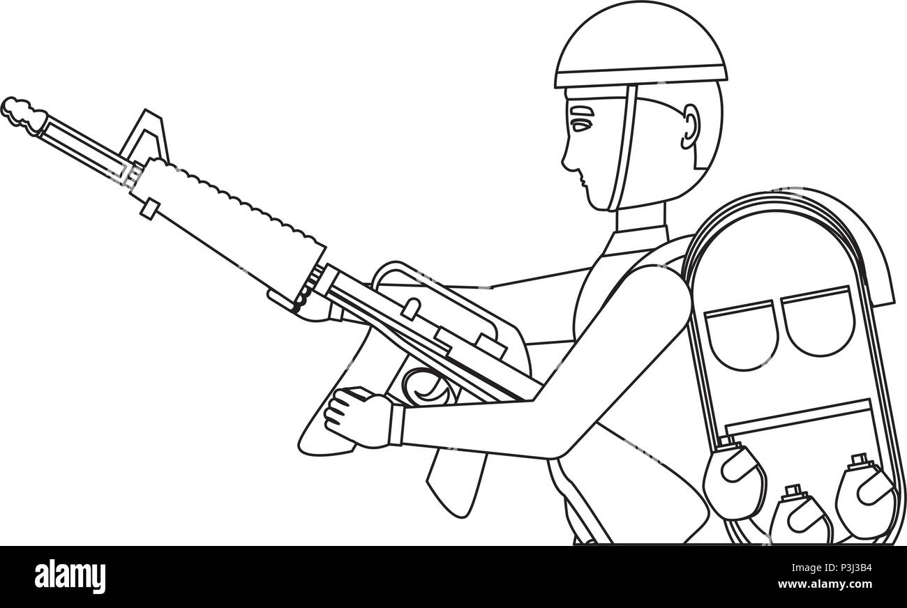 Anzac day design with military soldier with the equipment and weapon ...